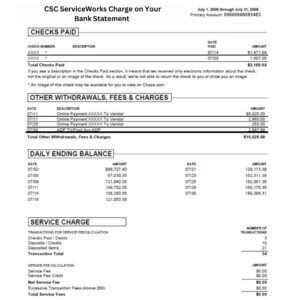 What Is the CSC ServiceWorks Charge On Your Bank Statement?