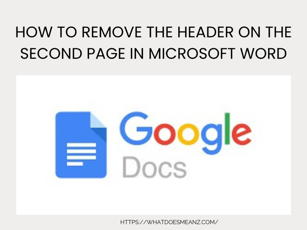 How to Put a Header on One Page Only in Google Docs